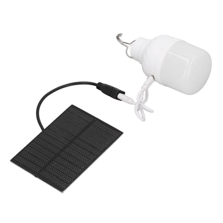 Solar Light Bulb, High Efficiency 40W 5000K 1500lm Solar Powered LED ...