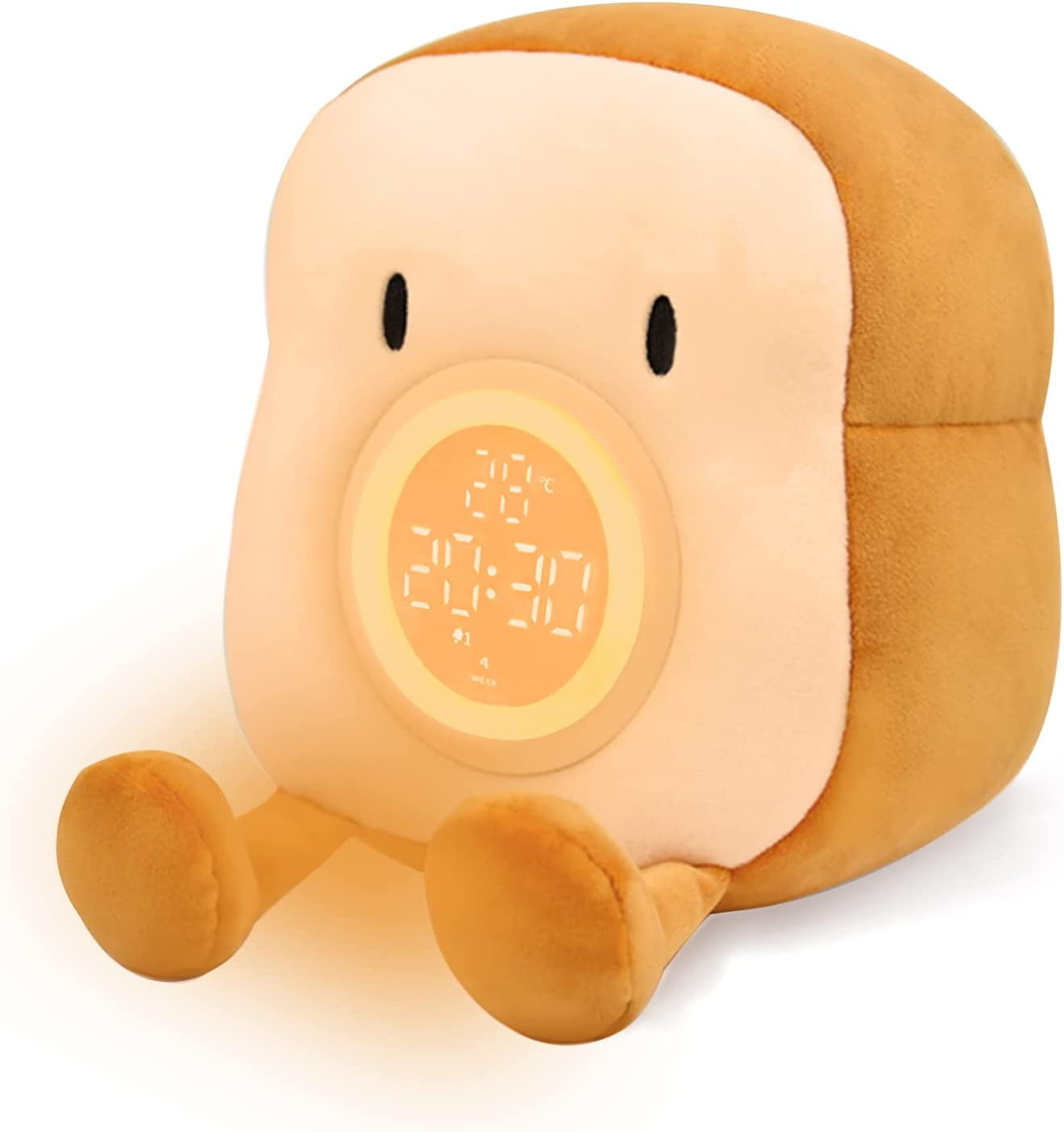 Alarm Clock, Bedroom Clock with Dual Alarm and Snooze, 9 in Cozy Toast ...