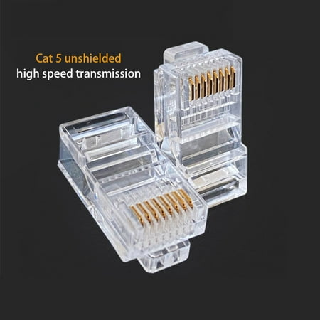 Household School Internet Cable Modular Connector Transparent Pass ...