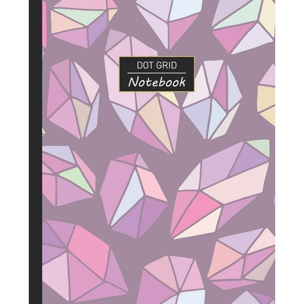 Dot Grid Notebook: Dotted Grid Notebook/Journal - Crystal Gem Rock ...
