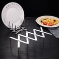 Adjustable Plate Organizer Rack, Retractable Small Dish Drying Rack ...