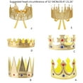 ROZYARD Antique King Crown Gold Prince Diadems Tiaras Royal King ...