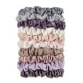 Tayshia by Conair Satin Sleep Mini Scrunchie Hair Ties, Assorted ...