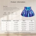 TiaoBug Bubble Skirt for Girls Metallic Puff Balloon Mini Skorts Rave ...