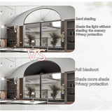 Half Round Window Shade,Full Blackout Blinds,Arch Window Shades Half ...