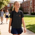 Tsesme School Uniform Shirts for Boys, Lapel Collar Button down Short ...