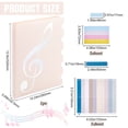 1Pc Plastic Piano Sheet Folder with 5 Sheets Paper Self-Adhesive ...