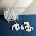 ANXPTIME Cats Family Silicone Mold For Baking And Craft Project Candle ...