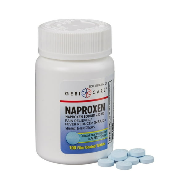 Naproxen Sodium Tablets - Pain Reliever and Fever Reliever, 12 Hour ...