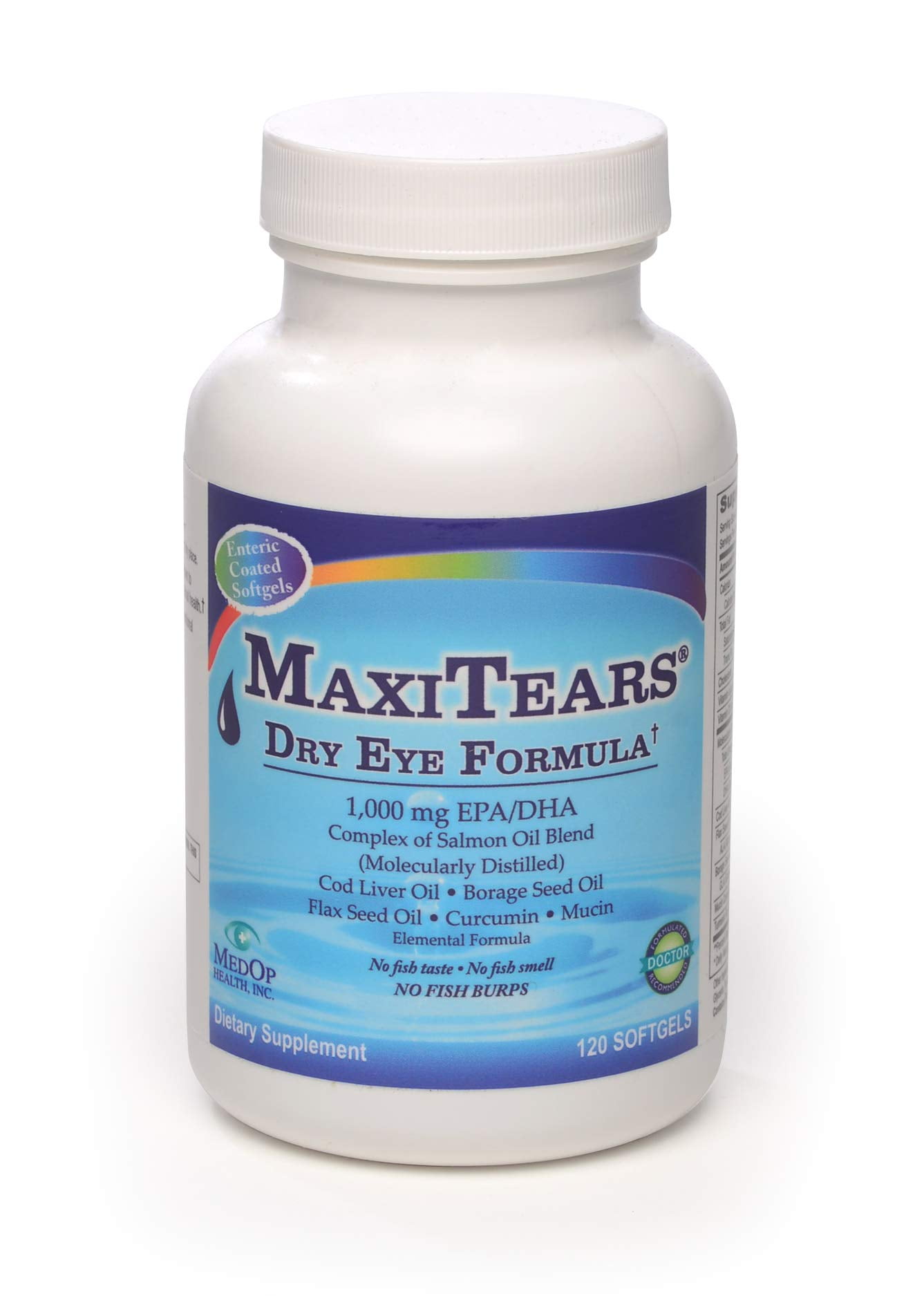 Suplemento MaxiTears MedOp Dry Eye Formula 120 cápsulas blandas ...