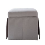 Jennifer Taylor Home, Stacy Storage Vanity Stool, Bone White - Walmart.com