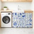 Abstract Physics Formula Cabinet Curtains 10" W x 11" L Equations Blue ...