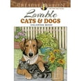 Adult Coloring Books: Pets Creative Haven Lovable Cats and Dogs ...