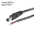 Uxcell 6 Pack DC Power 5.5mm x 2.1mm 2A 30cm,Barrel Male Plug Connector Pigtail - Walmart.com