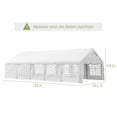 32x16 Outdoor Canopy Tent Heavy Duty Carport Tent with Cathedral Window ...