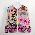 The Powerpuff Girls Zip Up Hoodies Unisex Realistic 3D Print Sweatshirt ...