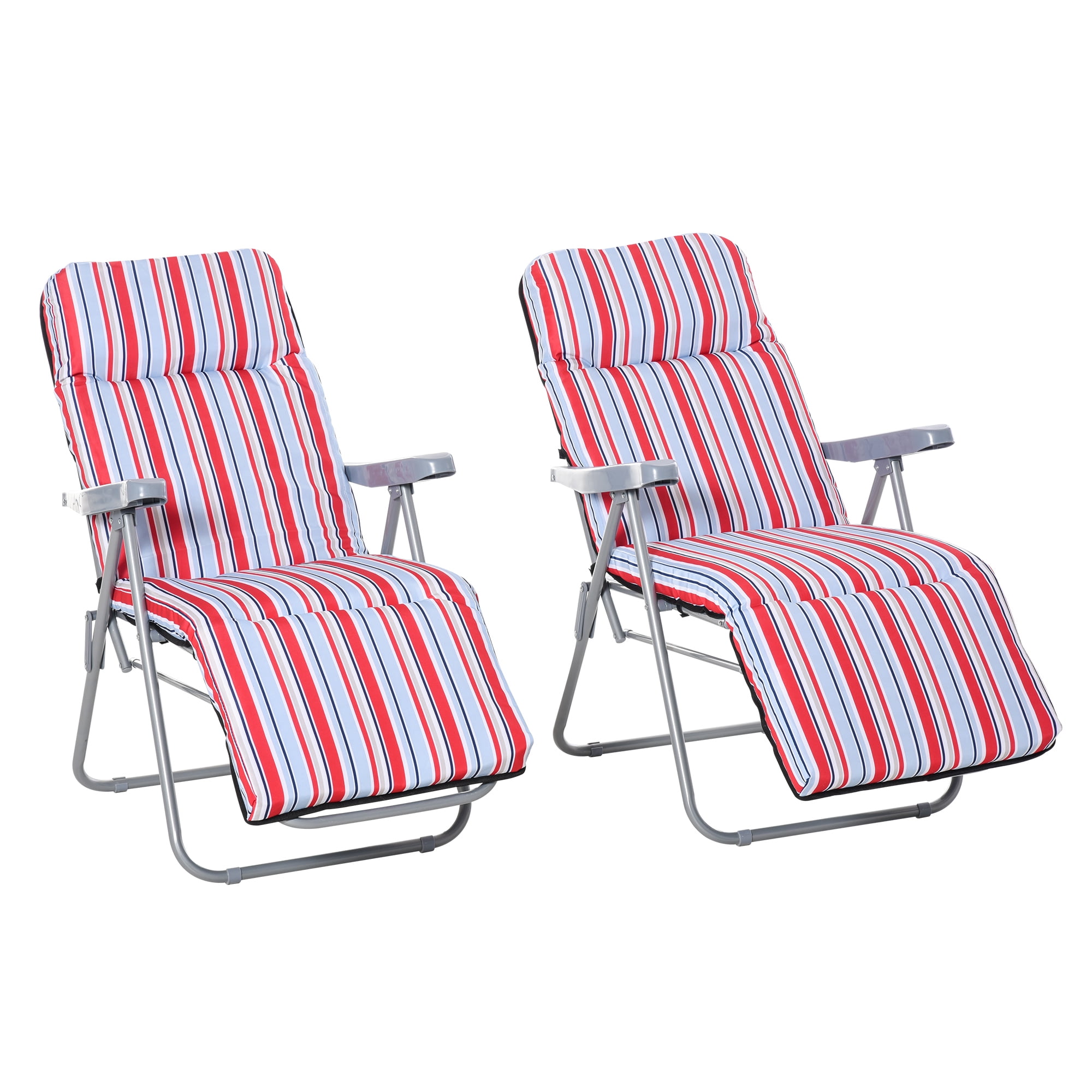 Click here for Outsunny Set Of 2 Garden Sun Lounger  Outdoor Recl... prices