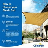 California Sun Shade Shade Sail Rectangle 10ft x 8ft Desert Sand ...