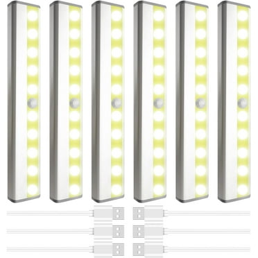 LOFTER-PRO 3 Pack Wireless 10 LED Motion Sensor Light, Under Cabinet Lighting for Kitchen ...