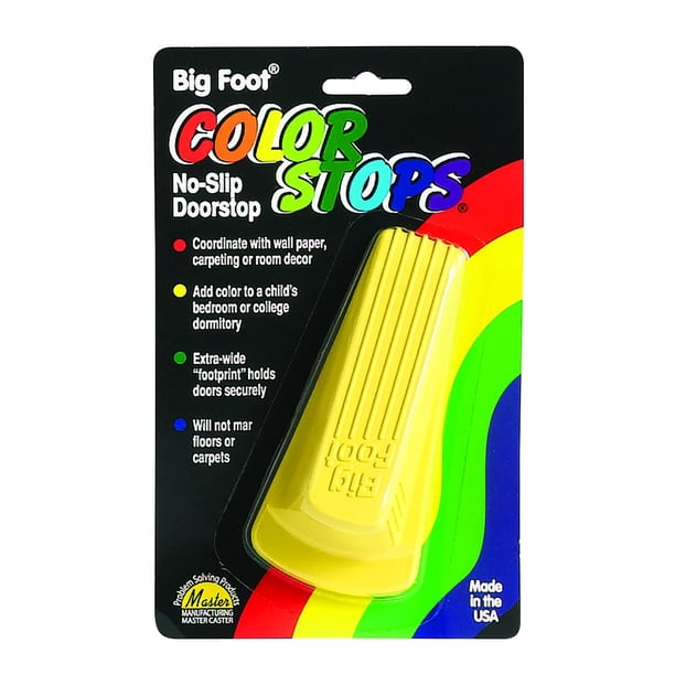 Big Foot® ColorStops™ Doorstop, Yellow - Walmart.com
