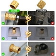WEIFEI-Solid brass Garden Hose Fittings female Connectors Adapter Heavy ...