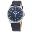 Fossil Men's JR1480 Blue Leather Quartz Fashion Watch with Chronograph ...
