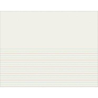 Pacon Handwriting Paper with Picture Story Space, 12" x 9", Ruled Long ...