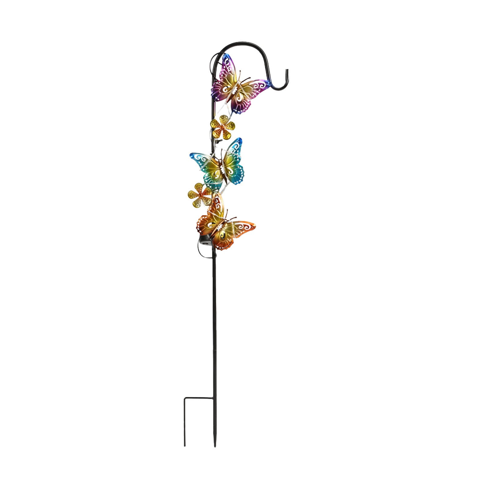 Click here for Tuosodrolic Yellow Solar Butterflies Garden Stake... prices