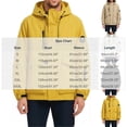 Cekizud Jackets for Men Solid Color Hooded Large Pockets Windproof ...