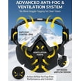 2026 Upgraded Detachable Full Face Goggle Mask, Anti-Fog Grass Cutting ...