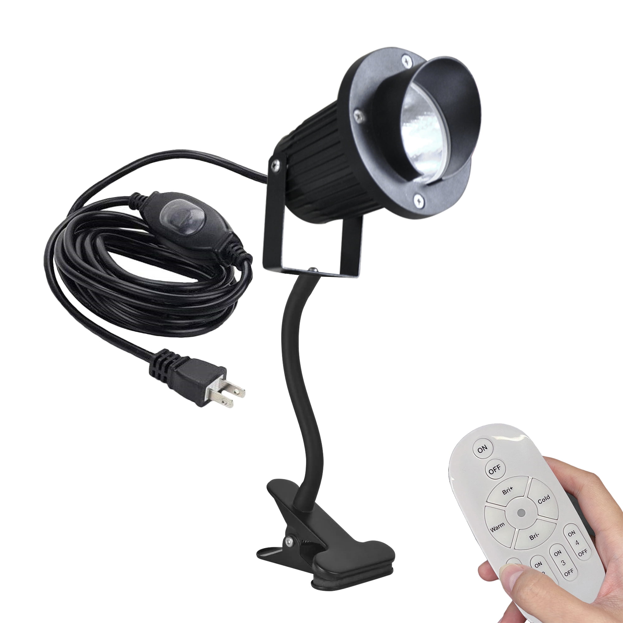 FSLiving Outdoor LED Spotlight Remote Control with Bracket Stepless ...