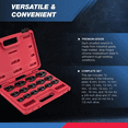 Neiko 15-Piece Metric Crowfoot Wrench Set, Open-Ended, 1/2" and 3/8 ...