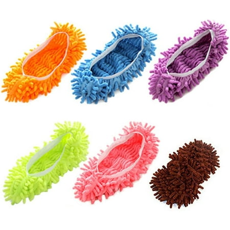 Mop Slippers for Floor Cleaning,10Pcs Washable Reusable Mop Head Shoes ...
