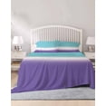 California King Size Gradient Blue Sheet Sets Teal to Purple Soft ...
