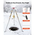 VEVOR Confined Space Tripod Kit, Heavy Duty Rescue Tripod Lifting Hoist ...