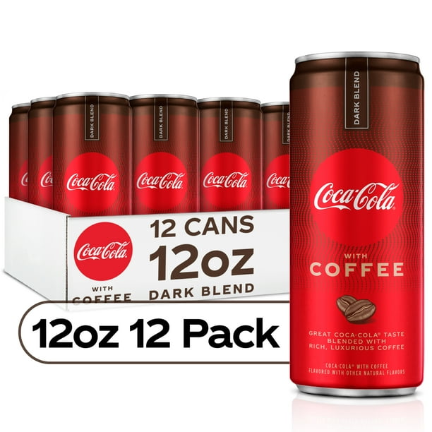 Coca-Cola with Coffee Dark Blend Cans, 12 fl oz, 12 Pack - Walmart.com