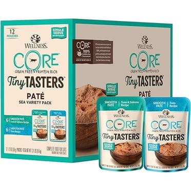 Wellness CORE Hearty Cuts Wet Cat Food, Chicken & Tuna, 5.5oz Can (Pack ...