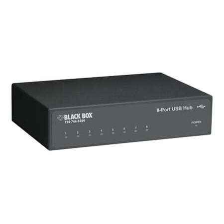 Black Box 8-Port USB Hub - Serial adapter - USB - RS-232/422/485 x 8 ...