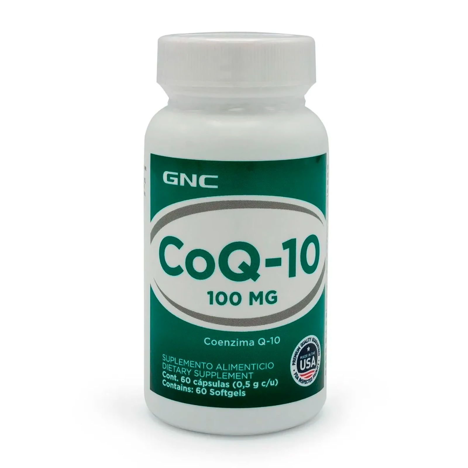 Suplemento Alimenticio Coenzima Q-10/100 Mg GNC 60 Cápsulas Gnc ...