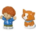 Fisher-Price Little People Toddler Learning Set, Boy and Cat Figures ...