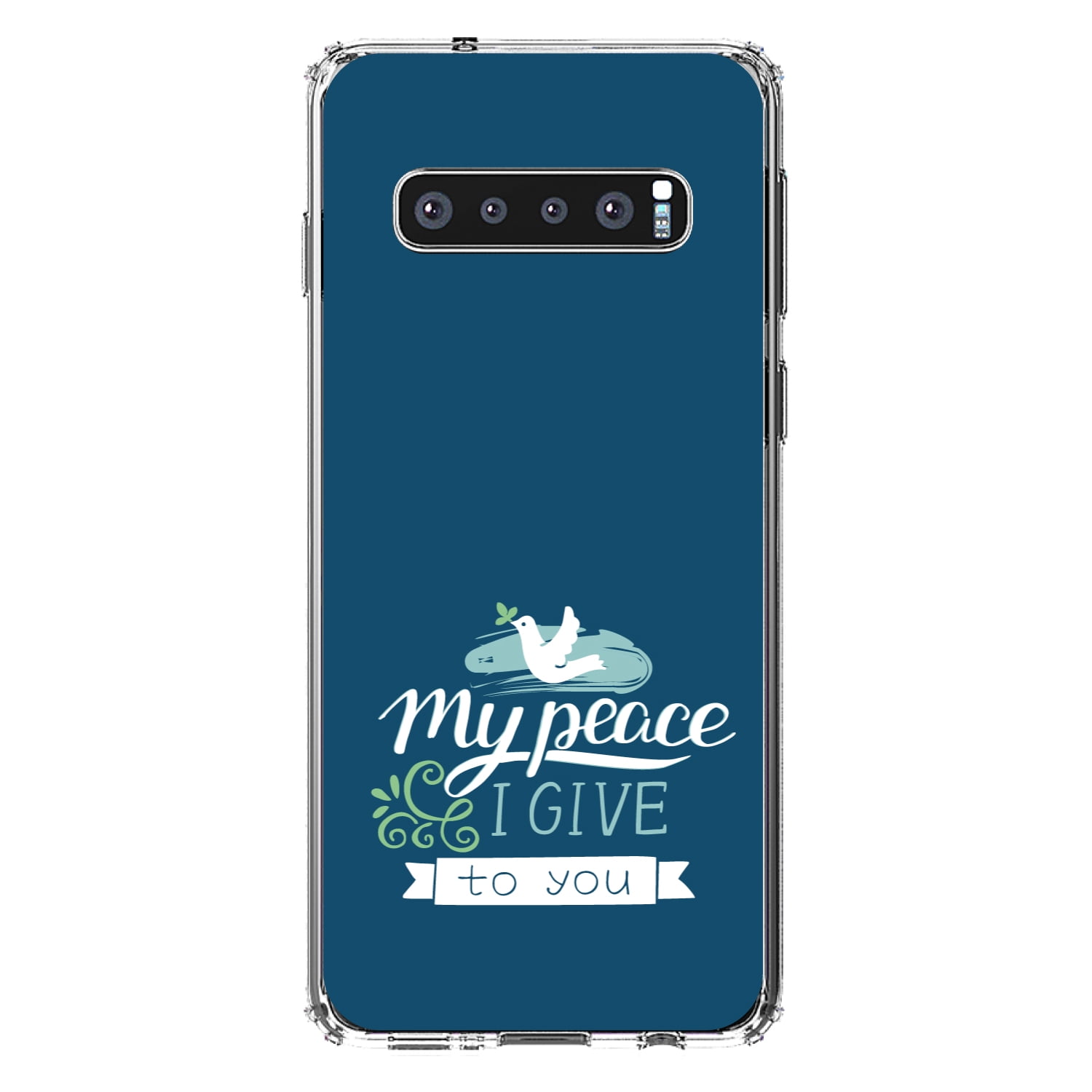DistinctInk Clear Shockproof Hybrid Case for Samsung Galaxy S10 (6.1 ...