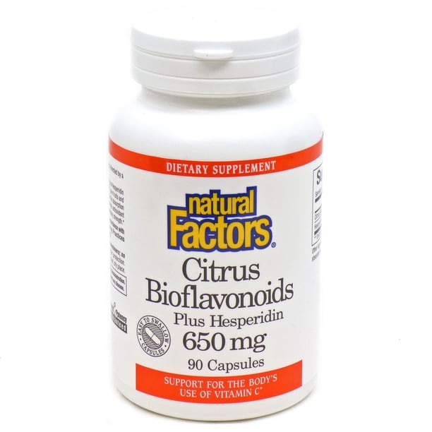 Bioflavonoids 650mg By Natural Factors - 90 Capsules - Walmart.com