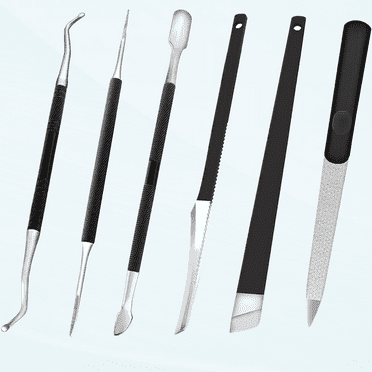 20 PCS CALLUS Remover Pedicure Tool Set Kit Foot File Scraper Brush ...