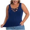Ailaofu Plus Size Simple Shapewear Top-Sculpting, Tummy Control Vest ...