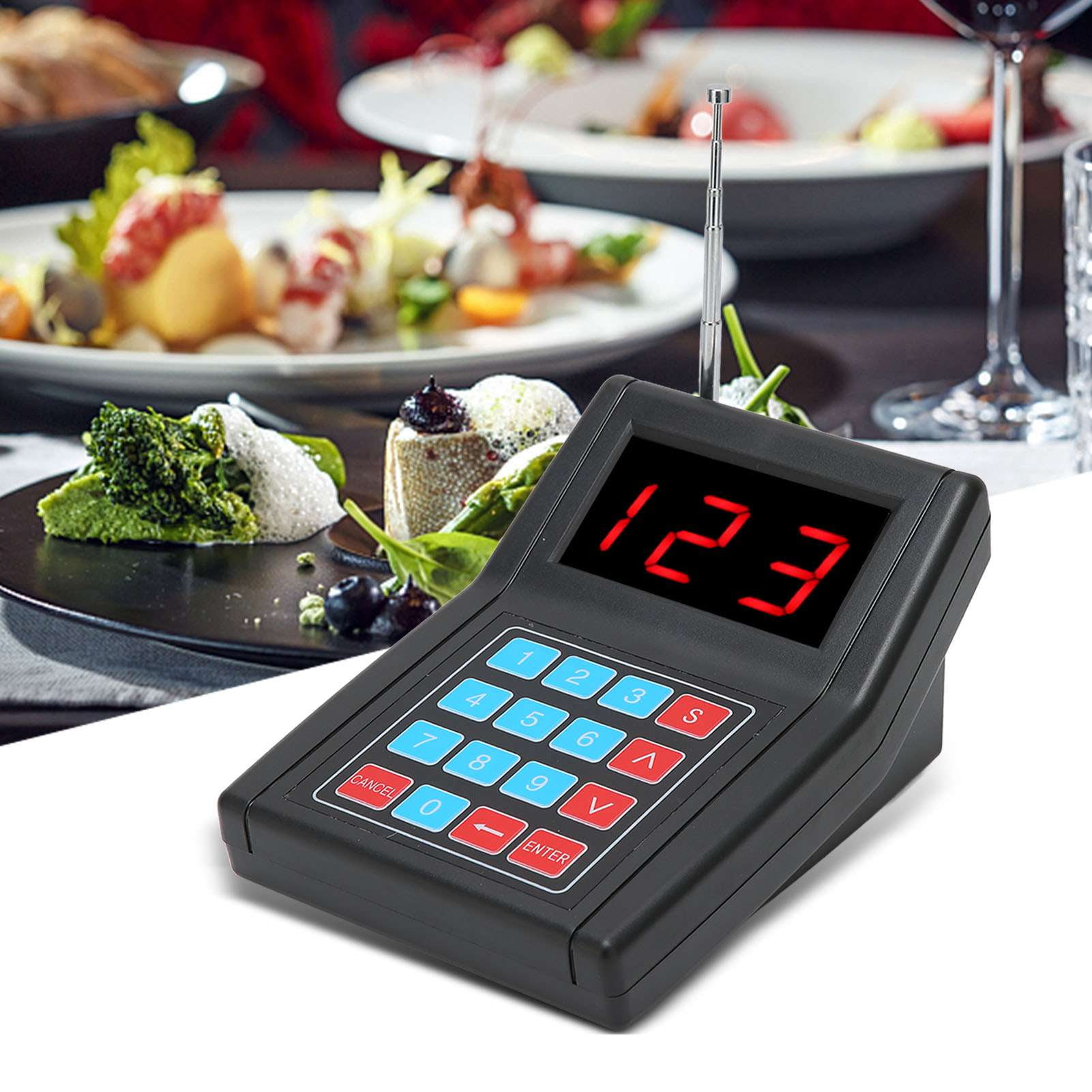 Buy Pager System, 999 Different Wireless Calling System 1000m Working ...