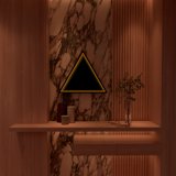 Ozarke 3D Triangle Infinity Mirror Light, LED Wall Mirror RGB - Large ...