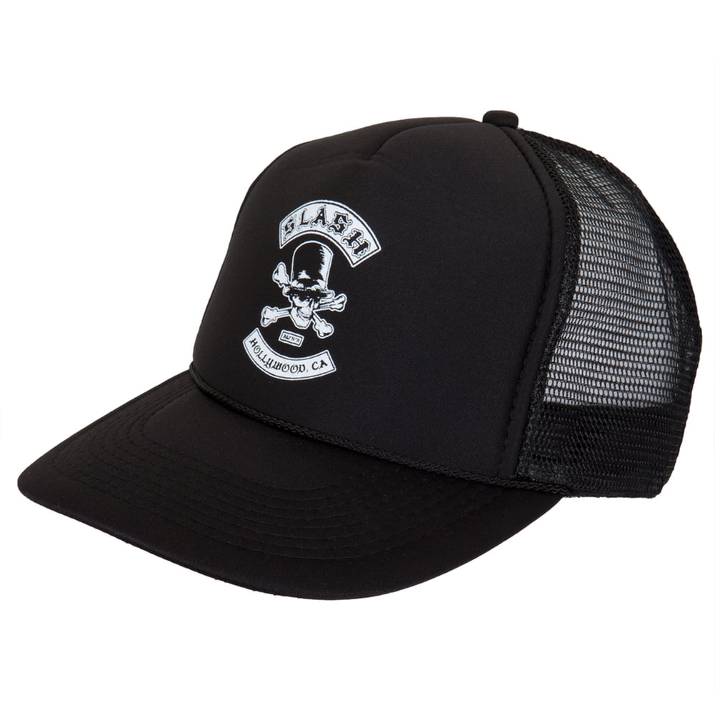 Slash - Top Hat Skull Hollywood Trucker Cap - Walmart.com