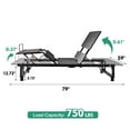 Power Motorized Adjustable Bed Base, Queen Size Frame, Zero Gravity ...