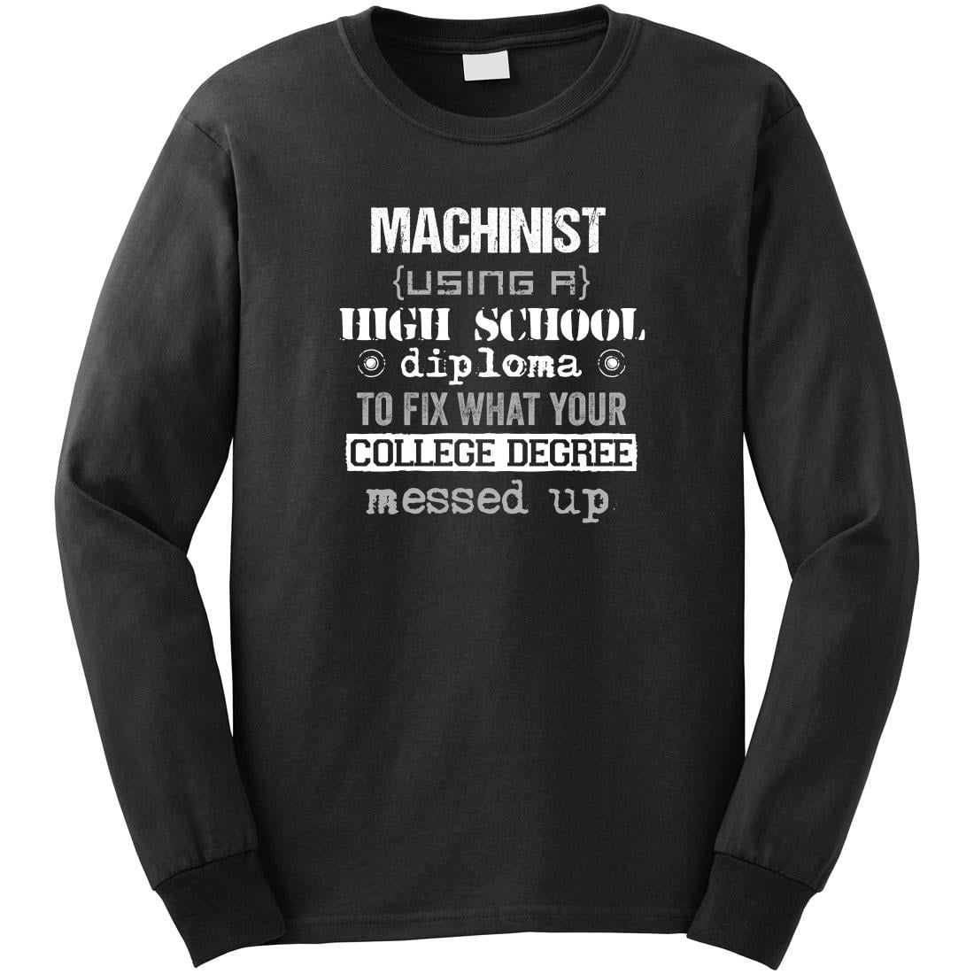 Machinist Using A High School Diploma To Fix What Your College Degree