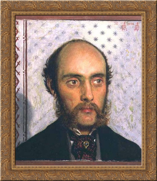 Portrait of William Michael Rossetti (1829-1919) by Lamplight 24x20 ...